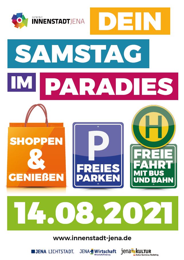 Dein Samstag im Paradies – Initiative Innenstadt Jena Dein Samstag im Paradies – Initiative Innenstadt Jena
